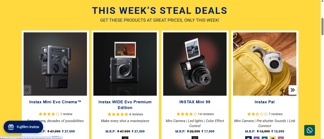 Up To 50% Off Instax Coupon Code 2026 | couponsly.in