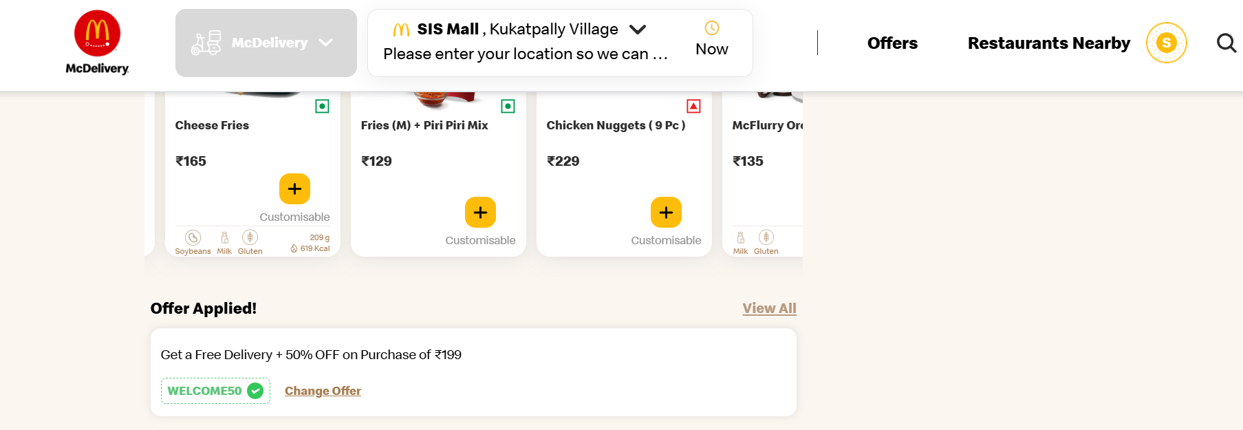 ₹150 Off McDelivery Coupon Code 2026 | couponsly.in